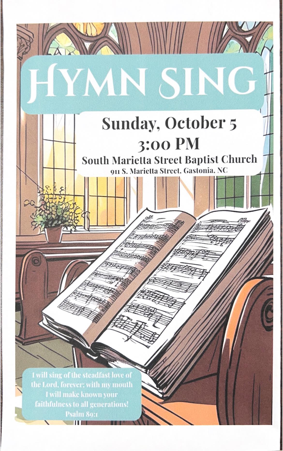 Community Hymn Sing - South Marietta Street Baptist Church